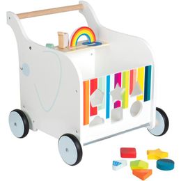 Small Foot Lauflernwagen &raquo;Spielzeugbox Elefant&laquo; wei&szlig; Einheitsgr&ouml;&szlig;e Lauflernwagen
