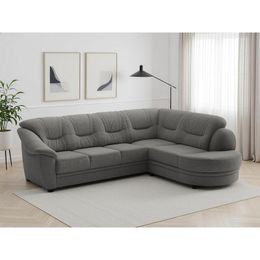 Sit & More sit&more Ecksofa &raquo;Savona&laquo; mit Federkern, optional mit Schlaffunktion B/H/T: 267cm x 90cm x 206cm, Flachgewebe, Ottomane rechts, ohne Bettfunktion