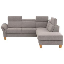 OTTO home Ecksofa &raquo;Conville L-Form&laquo; Federkern, wahlweise mit Schlaffunktion und Bettkasten bzw. Stauraum braun 100% Polyester B/H/T: 247cm x 84cm x 