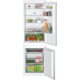 Bosch Einbauk&uuml;hlgefrierkombination Serie 2 &raquo;KIV86NSE0&laquo; 177,2 cm hoch 54,1 cm breit Multi Box XXL: extragro&szlig;e Schublade f&uuml;r Obst und Gem&uuml;se silber