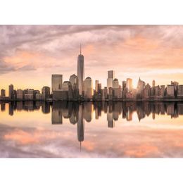 Livingwalls living walls Fototapete &raquo;Designwalls Skyline New York 2&laquo; glatt Vlies, Wand, Schr&auml;ge, Decke bunt Vlies B/L: 3,5m x 2,55m