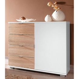 Priess Sideboard Breite 82 cm wei&szlig; B/H/T: 82cm x 71cm x 38cm