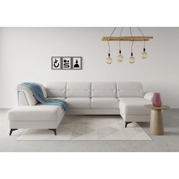 Sit & More sit&more Wohnlandschaft &raquo;Sinatra U-Form&laquo; optional mit Kopfteilverstellung und Armteilfunktion, Metallf&uuml;&szlig;e silber 98% Polyester, 2% Polyamid B/H/T: 