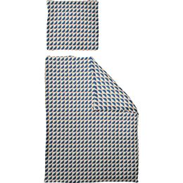 Adam Bettw&auml;sche &raquo;Circles&laquo; 2 Stk. aus 100 % Bio-Baumwolle, 2 teilig - Bettw&auml;sche Set blau Renforc&eacute;, Obermaterial: 100% Baumwolle B/L: 155cm x 220cm, 1 Stk.,