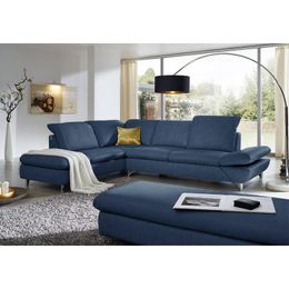 W.Schillig Ecksofa &raquo;Taoo, elegant und zeitlos, bequem, L-Form, Breite 296cm&laquo; mit Sitziefenverstellung & Kopfteilverstellung rot Longlife Xtra-Leder 
