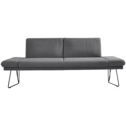 K+w Komfort & Wohnen K+W Komfort & Wohnen Essbank &raquo;Pego Polsterbank&laquo; Seitenteilverstellung, wahlweise in 206 oder 226cm grau B/H/T: 206cm x 88cm x 66cm, Flachgewebe Q2 