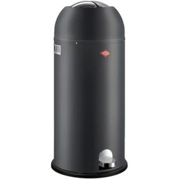 Wesco M&uuml;lleimer &raquo;Kickmaster Maxi&laquo; 1 Beh&auml;lter Abfallsammler mit D&auml;mpfer, 40 Liter grau Stahlblech B/H/T: 37,5cm x 83cm x 37,5cm, 40 l