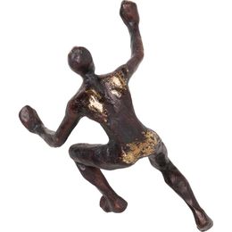 KARE Wanddekoobjekt &raquo;Wandschmuck Climber 14x23cm&laquo; braun Polyresin B/H/T: 14,3cm x 23cm x 9cm