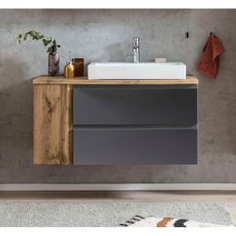 Welltime Waschtisch &raquo;S&ouml;lden&laquo; grau B/H/T: 105cm x 65,5cm x 47cm
