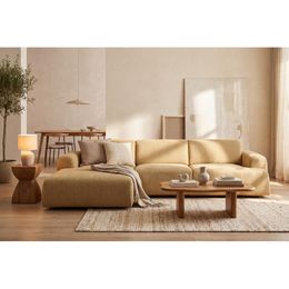 OTTO home Ecksofa &raquo;Linkka, Breite 301 cm&laquo; L-Form, in einem weichen Chenille-Stoff, mit Wellenunterfederung gelb 90% PES, 10% Nylon B/H/T: 301cm x 75cm