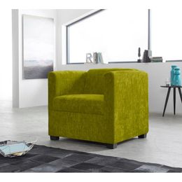 Home Affaire Sessel &raquo;Bob Cocktailsessel, Clubsessel, Loungesessel&laquo; in verschiedenen modernen Farben und Qualit&auml;ten gr&uuml;n Luxus-Microfaser (92% 