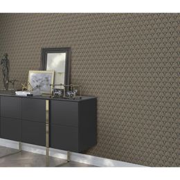 Erismann Vliestapete &raquo;Vliestapete ANTOINETTE&laquo; gepr&auml;gt Phthalate frei schwarz Vlies B/L: 0,53m x 10,05m, Rollen: 1