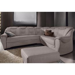 Sit & More sit&more Ecksofa &raquo;Benson L-Form&laquo; wahlweise mit Schlaffunktion grau NaturLeder;Luxus-Microfaser;Luxus-Kunstleder;Primabelle -Microfaser B/H/T: 265cm x 
