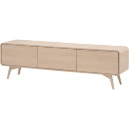 Home Affaire Lowboard &raquo;Torsby, moderner TV-Schrank, Kommode in Eiche Natur, TV-Unterschrank&laquo; abgerundete Ecken, ausreichend Stauraum, vielseitig 