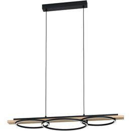 Eglo H&auml;ngeleuchte &raquo;BOYAL Pendellampe, Stahl, Holz und Kunststoff, IP20, H&auml;ngelampe, Lampe&laquo; LED-Modul 1 Stk. Warmwei&szlig; Elegante H&auml;ngelampe f&uuml;r Esszimmer