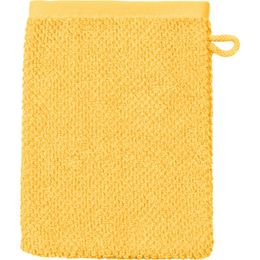 Ross Waschhandschuh &raquo;SELECTION&laquo; 100 % Bio-Baumwolle gelb Frottier B/L: 16cmx21cm, 6 Stk.