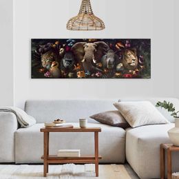 Reinders Wandbild &raquo;Dschungel Fantasie&laquo; bunt MDF B/H/T: 156cm x 52cm x 3cm