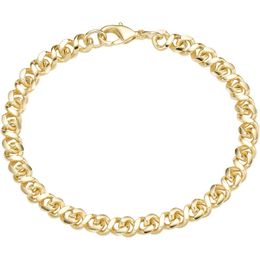 Firetti Armband &raquo;Schmuck Geschenk Armschmuck Armkette Achterkette&laquo; Made in Germany gold 21cm, Tombak