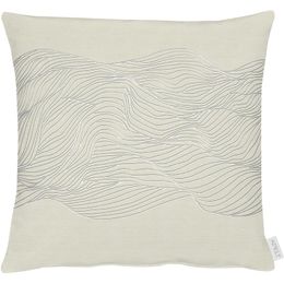 Apelt Dekokissen &raquo;5233&laquo; aus Jacquard-Gewebe, Kissenh&uuml;lle ohne F&uuml;llung, 1 St&uuml;ck grau Polyester, Viskose B/L: 49cm x 49cm, 1 Stk.