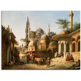 Artland Wandbild &raquo;Ansicht einer Moschee in Istanbul&laquo; Geb&auml;ude 1 Stk. tlg. als Alubild, Leinwandbild, Poster in verschied. Gr&ouml;&szlig;en braun B/H/T: 80cm x 60cm, 