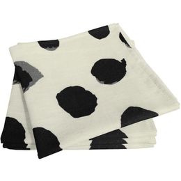 Adam Stoffserviette &raquo;Dots&laquo; aus Bio-Baumwolle,Made in Germany schwarz Obermaterial: 73% Leinen, 27% Baumwolle Bio-Baumwolle Leinen