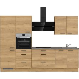 Nobilia K&uuml;chenzeile &raquo;"Structura II", NEU: individuell anpassbar mit gratis Profi-Beratung&laquo; vormontiert, Breite 300 cm, Ausrichtung w&auml;hlbar, wahlw. mit