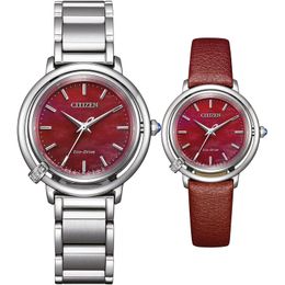 Citizen Damen Solaruhr Armbanduhr, Damenuhr, Diamanten, Saphirglas, Edelstahlarmband silber Einheitsgr&ouml;&szlig;e