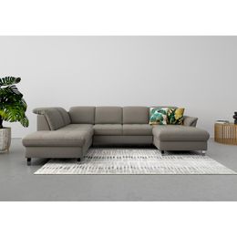 Sit & More sit&more Wohnlandschaft &raquo;Maggiore U-Form&laquo; wahlweise mit Kopfteilverstellung, Schlaffunktion und Stauraum braun 95% Polyester, 5% Polyamid B/H/T: 312cm