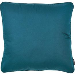 done. Dekokissen &raquo;Uni&laquo; unifarben, Rei&szlig;verschluss, Kissenh&uuml;le ohne F&uuml;llung, 1 St&uuml;ck blau Baumwolle B/L: 65cm x 65cm, 1 Stk.