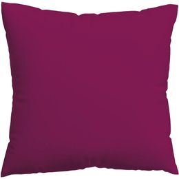 Schlafgut Kissenbezug &raquo;Premium Kissenbezug Knitted Jersey (1 St)&laquo; Ton-in-Ton Rei&szlig;verschluss, Bio-Baumwolle mit Elasthan, Uni, OEKO Tex lila Jersey, Obermaterial