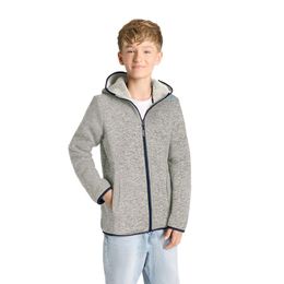 CMP M&auml;dchen CMP Strickfleecejacke mit fester Kapuze, f&uuml;r Sportmode und Outdoormode 164