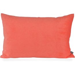 HOCK Dekokissen &raquo;Versatil&laquo; Sofakissen inkl. F&uuml;llung, 50x30cm, einfarbig, pink, Samt, Dekokissen orange Baumwolle, Polyester B/L: 60cm x 40cm, 1 Stk.