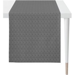 Apelt Tischl&auml;ufer &raquo;Match&laquo; grau PVC, Polyester B/L: 140cm x 46cm, rechteckig