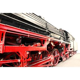 ARCHITECTS PAPER Fototapete &raquo;Steam Locomotive&laquo; Vlies, Wand, Schr&auml;ge rot Vlies B/L: 4m x 2,7m