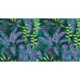 Livingwalls living walls Fototapete &raquo;Walls by Patel Tropicana 5&laquo; glatt Vlies, Wand, Schr&auml;ge blau Vlies B/L: 5m x 2,7m