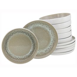 OTTO home Tafelservice &raquo;Teller Set, modernes Geschirr-Set, Service Novalee&laquo; hohe Haltbarkeit, sp&uuml;lmaschinen- & mikrowellengeeignet, Reaktivglasur 