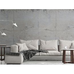 Livingwalls living walls Fototapete &raquo;Fototapete Betonwand&laquo; gemustert matt neutral glatt Betonoptik Industrial Look Loftoptik Steinwand Tapeten Wohnzimmer Flur 