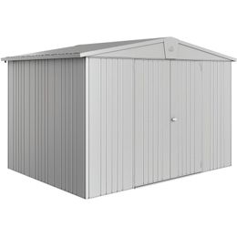 BioHort Ger&auml;tehaus &raquo;Europa Gr. 5. verschiedene Farben&laquo; Qualit&auml;ts-Ger&auml;teschuppen aus Metall grau Stahl Einheitsgr&ouml;&szlig;e