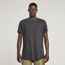 G-Star Raw G-Star Herren G-STAR T-Shirt &raquo;Text Back Overdyed Lash&laquo; mit gro&szlig;em Backprint schwarz S