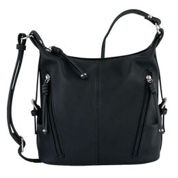 Tom Tailor Damen Tom Tailor Umh&auml;ngetasche &raquo;CAIA Cross bag M&laquo; mit sch&ouml;nen Details schwarz B/H/T: 26cm x 26cm x 12cm