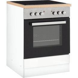 KOCHSTATION Herdumbauschrank &raquo;KS-Eton&laquo; wei&szlig; wei&szlig;, B/H/T: 60cm x 85cm x 60cm