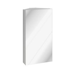 VICCO Eck-Badspiegelschrank, Wei&szlig;, Holzwerkstoff, 3 F&auml;cher, Rechteckig, 32.8x60.2x21 cm, Badezimmer, Badezimmerspiegel, Spiegelschr&auml;nke