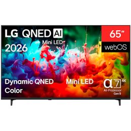LG QNED-Fernseher &raquo;65QNED71B6B&laquo; 164 cm/65 &prime;&prime; Smart-TV schwarz 4K Super Upscaling und Dynamic Tone Mapping sorgen f&uuml;r optimierte Bilddarstellung sowie 