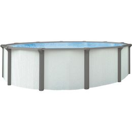 KWAD Rundpool &raquo;Green line Evolution&laquo; 4,6x1,32 white- design Folie in blau, sand oder grau erh&auml;ltlich wei&szlig; &Oslash;/B/H/L: 460cm x Breite x H&ouml;he 132cm x L&auml;nge