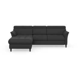 Sit & More sit&more Ecksofa &raquo;Marano L-Form&laquo; inklusive Kopfteilverstellung, optional Schlaffunktion & Bettkasten grau 100% Polyester B/H/T: 257cm x 166cm, Luxus-