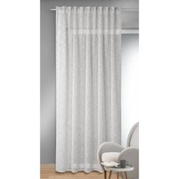 HOMING Gardine &raquo;Maja&laquo; verdeckte Schlaufen 1 Stk. tlg. Fertigschal silber Polyester 245cm, verdeckte Schlaufen, 135cm