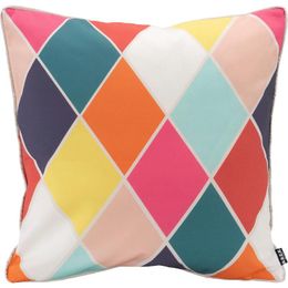 HOCK Dekokissen &raquo;Diamond&laquo; 50/50 cm, Kissenh&uuml;lle mit F&uuml;llung, 1 St&uuml;ck bunt Kunstfaser B/L: 50cm x 50cm, 1 Stk.