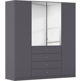 Rauch Kleiderschrank &raquo;Sinsheim&laquo; mit 4 breiten Schubk&auml;sten grau Holzwerkstoff B/H/T: 181cm x 197cm x 54cm