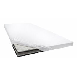 Primera Spannbettlaken &raquo;Elasthan-Feinjersey Topper&laquo; Aus 95% gek&auml;mmter Baumwolle und 5% Elastan wei&szlig; Jersey-Elasthan, Obermaterial: 95% Baumwolle, 5% Elasthan 