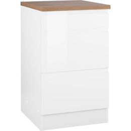 KOCHSTATION Unterschrank &raquo;KS-Virginia,neu in verbesserter Ausf&uuml;hrung&laquo; Stauraum, Softclose, mit CPL-Arbeitsplatte, Breite 50 cm, 1 Schubkasten, 2 